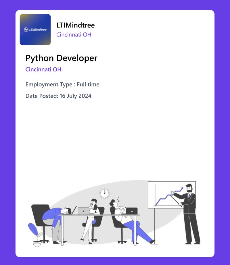 Job Zapper on LinkedIn: #python #developer #it #hiring #cincinnati # ... Job Zapper on LinkedIn: #python #developer #it #hiring #cincinnati # ...