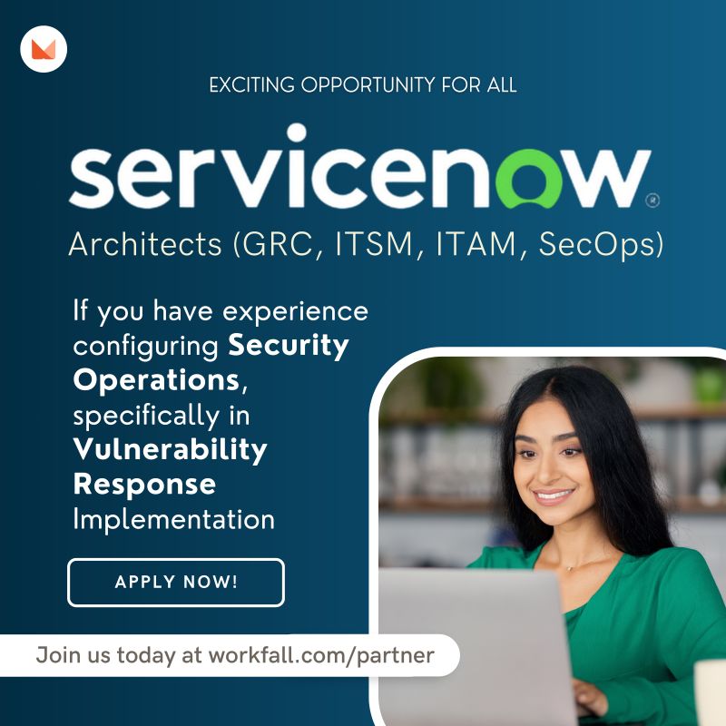 Workfall on LinkedIn: #workfall #servicenow #techhiring Workfall on LinkedIn: #workfall #servicenow #techhiring