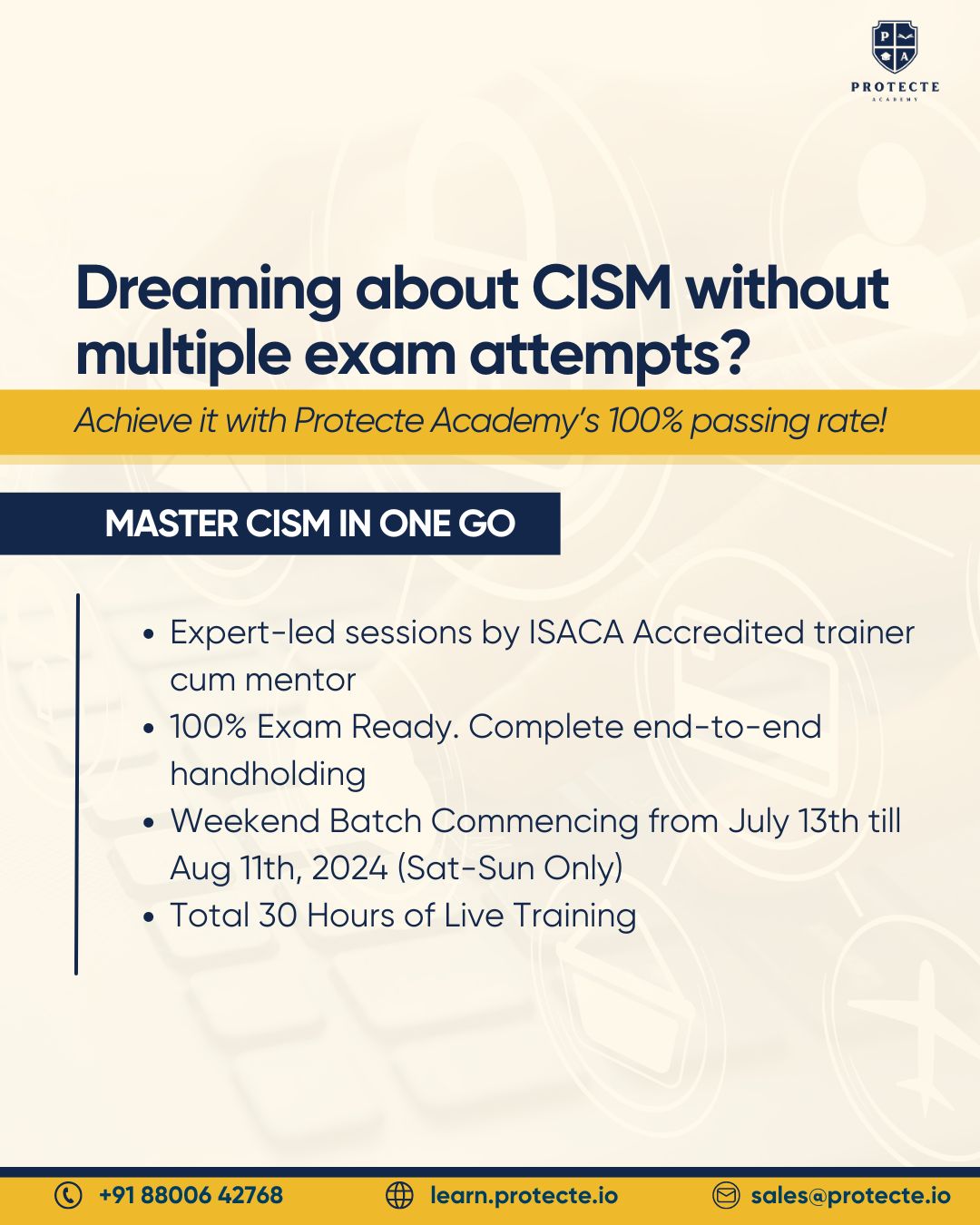 Protecte Academy on LinkedIn: #protecteacademy #cism #cybersecurity # ... Protecte Academy on LinkedIn: #protecteacademy #cism #cybersecurity # ...