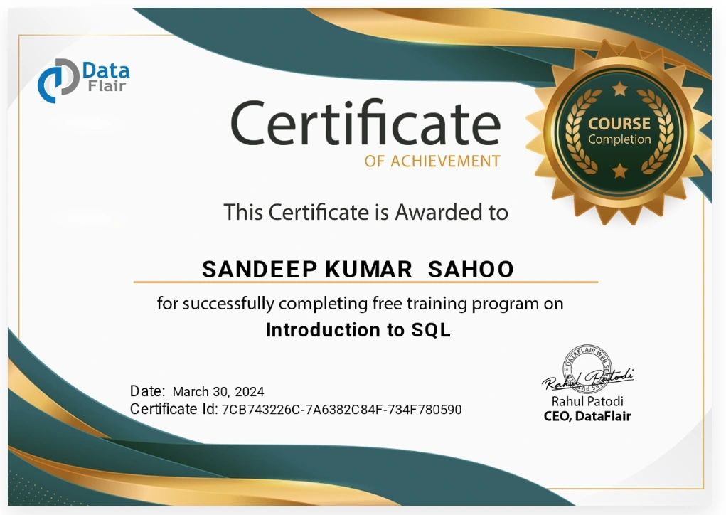Sandeep Kumar Sahoo on LinkedIn: #sql Sandeep Kumar Sahoo on LinkedIn: #sql