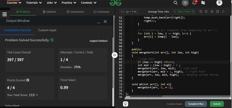 Ranjeet Kumar Gupta on LinkedIn: #100dayscoding #coding #mergesort # ... Ranjeet Kumar Gupta on LinkedIn: #100dayscoding #coding #mergesort # ...