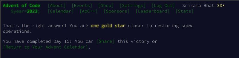Srirama Bhat on LinkedIn: #adventofcode #scalerdiscord Srirama Bhat on LinkedIn: #adventofcode #scalerdiscord