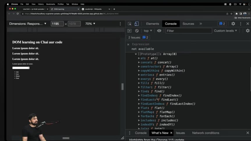 Vaibhav Shukla on LinkedIn: #chaiorcode #javascript #domselectors Vaibhav Shukla on LinkedIn: #chaiorcode #javascript #domselectors