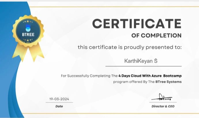 KarthiKeyan Siva on LinkedIn: CLOUD COMPUTING # IN BTREE SYSTEMS BOOTCAMP KarthiKeyan Siva on LinkedIn: CLOUD COMPUTING # IN BTREE SYSTEMS BOOTCAMP