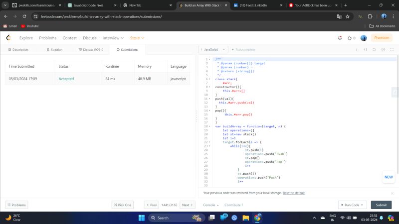 Day 83: Solving DSA problems on LeetCode | Sairam Patra posted on the ... Day 83: Solving DSA problems on LeetCode | Sairam Patra posted on the ...