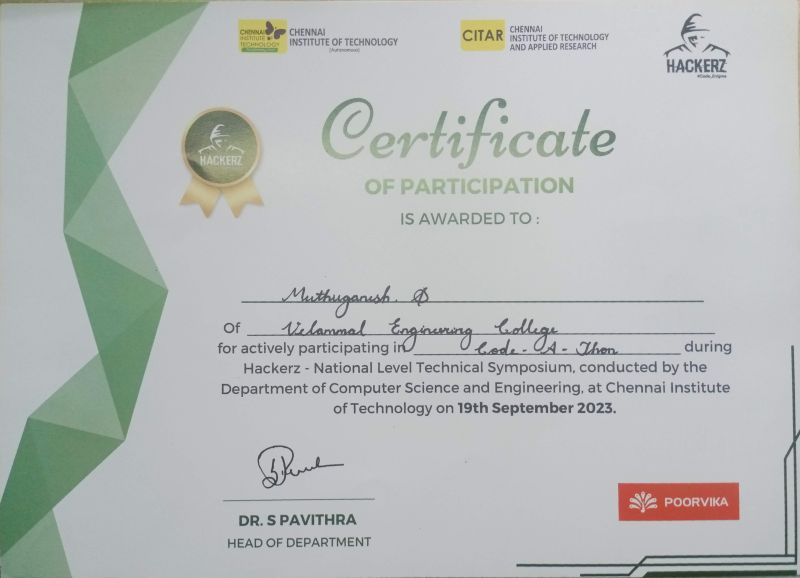 MUTHUGANESH S on LinkedIn: #coding #symposium MUTHUGANESH S on LinkedIn: #coding #symposium