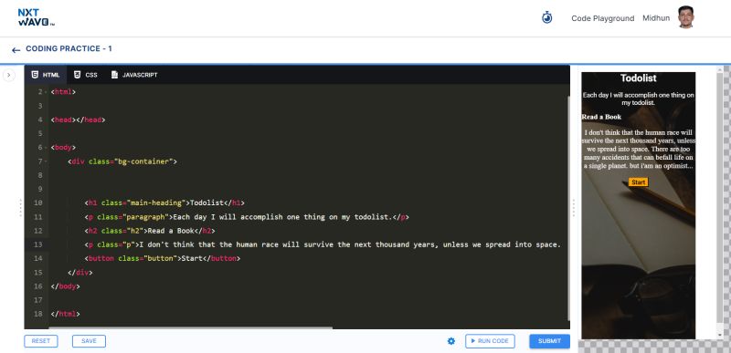 Midhun A on LinkedIn: #30daysofcode #ccbp #nxtwave #html #css #boostrap Midhun A on LinkedIn: #30daysofcode #ccbp #nxtwave #html #css #boostrap