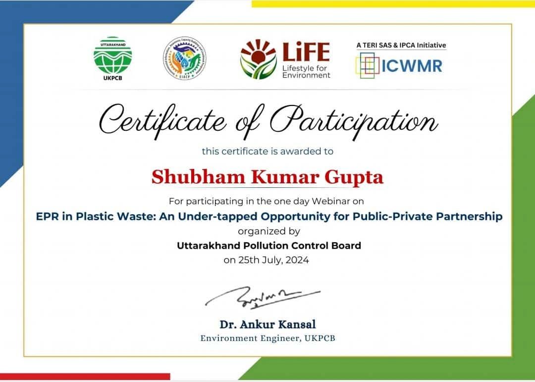 SHUBHAM KUMAR GUPTA on LinkedIn: Training Participation certificate on ... SHUBHAM KUMAR GUPTA on LinkedIn: Training Participation certificate on ...