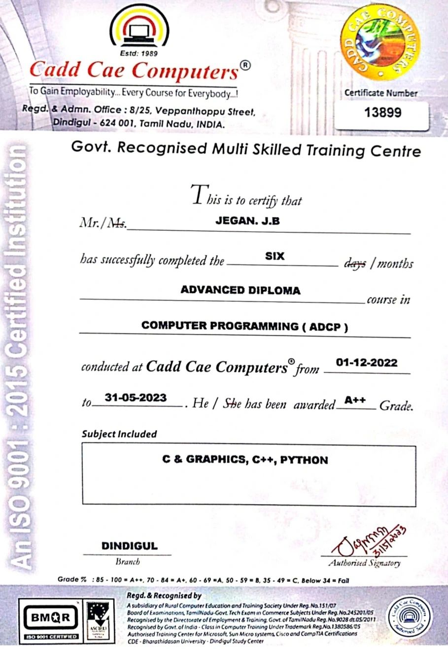 JEGAN J B on LinkedIn: #cprogramming #cplusplus #python #coding # ... JEGAN J B on LinkedIn: #cprogramming #cplusplus #python #coding # ...