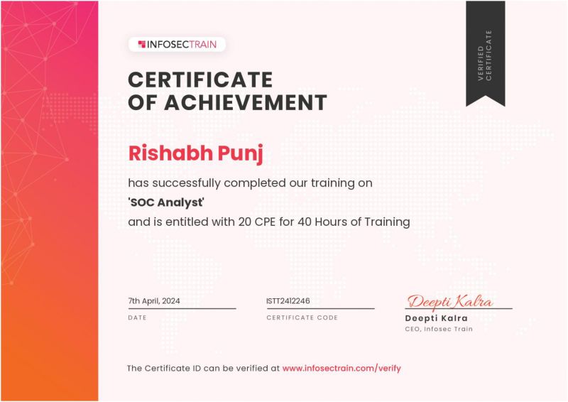 Rishabh Punj on LinkedIn: Hello Connections, I am delighted to share ... Rishabh Punj on LinkedIn: Hello Connections, I am delighted to share ...