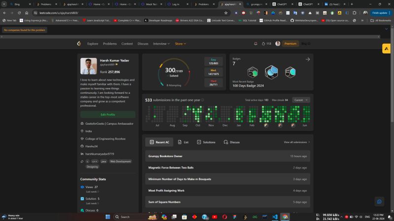 Harsh Kumar Yadav on LinkedIn: #leetcode #leetcode #leetcode # ... Harsh Kumar Yadav on LinkedIn: #leetcode #leetcode #leetcode # ...