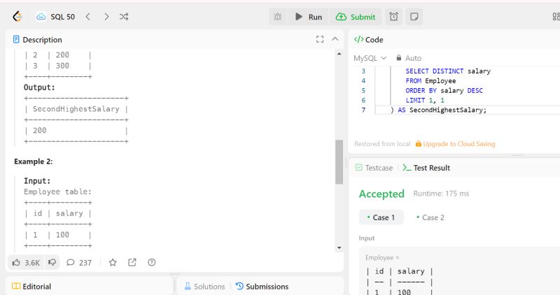 Preetesh Kumar Singha on LinkedIn: #100daysofcode #sql #database # ... Preetesh Kumar Singha on LinkedIn: #100daysofcode #sql #database # ...
