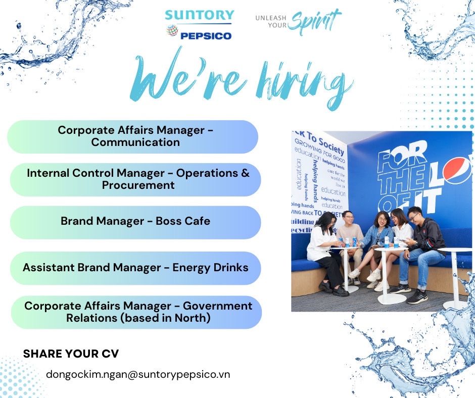 Suntory PepsiCo Vietnam Beverage on LinkedIn: [JOB OPPORTUNITIES AT ... Suntory PepsiCo Vietnam Beverage on LinkedIn: [JOB OPPORTUNITIES AT ...