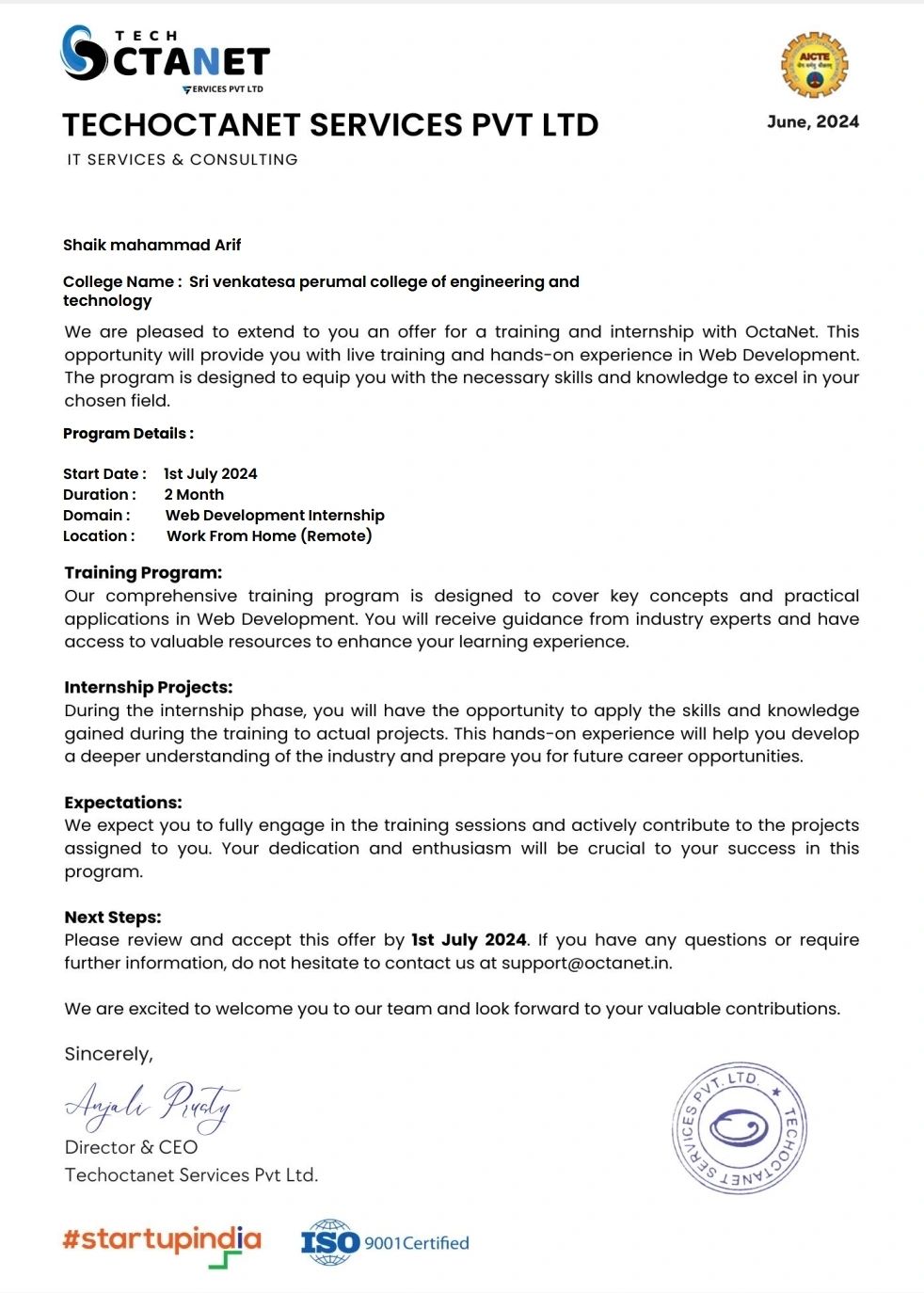Shaik mahammad Arif on LinkedIn: #webdevelopment #internship #octanet # ... Shaik mahammad Arif on LinkedIn: #webdevelopment #internship #octanet # ...