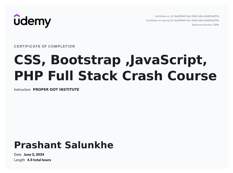 Prashant Salunkhe on LinkedIn: I have Successfully completed CSS ... Prashant Salunkhe on LinkedIn: I have Successfully completed CSS ...