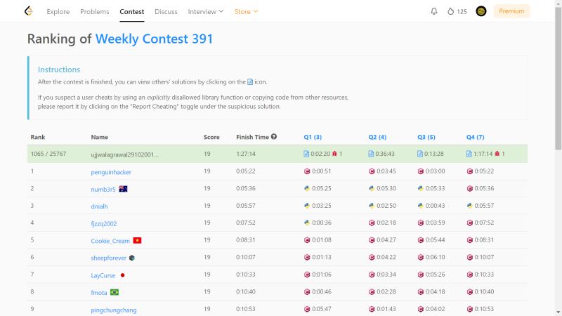 Ujjwal Kumar Agrawal on LinkedIn: #leetcode #consistency #contest # ... Ujjwal Kumar Agrawal on LinkedIn: #leetcode #consistency #contest # ...