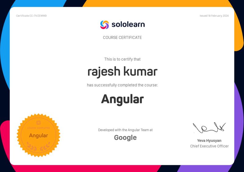 RAJESH KUMAR PATOJI on LinkedIn: #angular #angulardeveloper RAJESH KUMAR PATOJI on LinkedIn: #angular #angulardeveloper