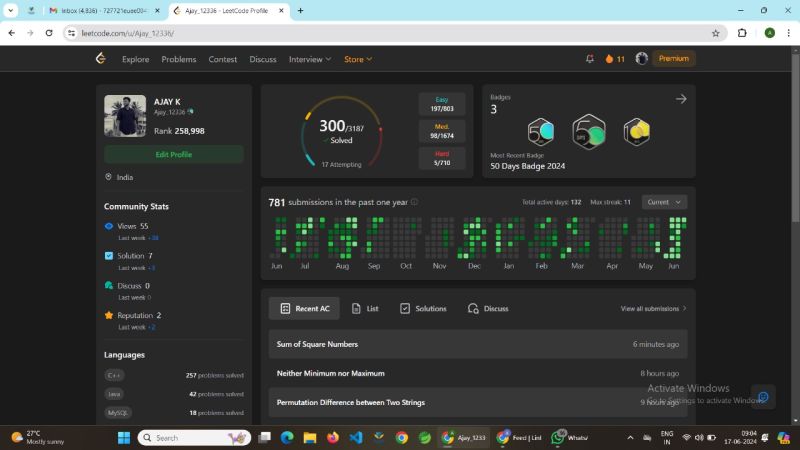 Ajay k on LinkedIn: #leetcode #coding #programming #milestone # ... Ajay k on LinkedIn: #leetcode #coding #programming #milestone # ...