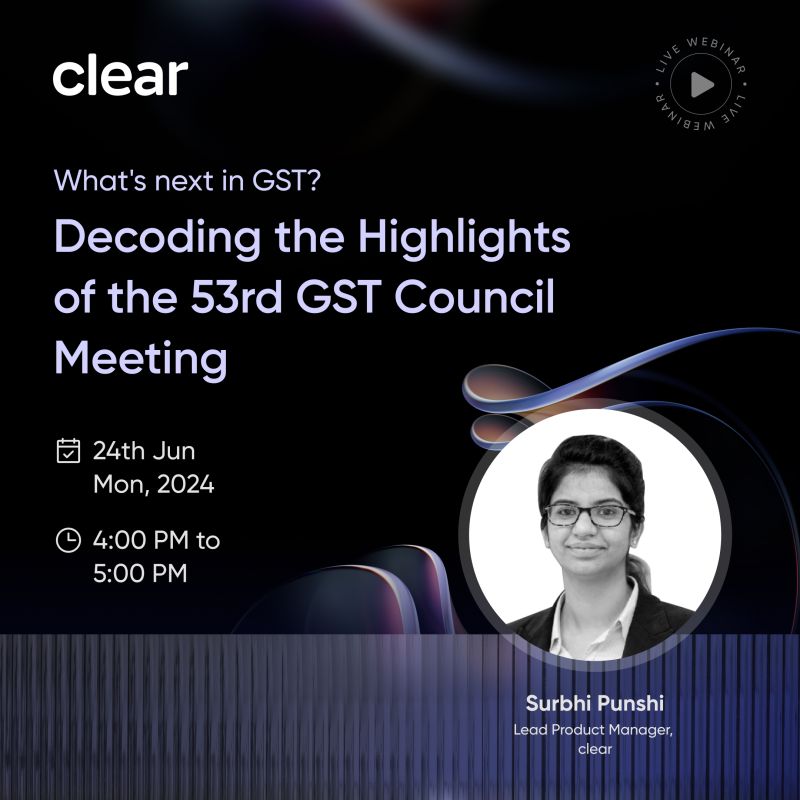 Clear on LinkedIn: #gst #webinar #businessimpact #cleartax #finance # ... Clear on LinkedIn: #gst #webinar #businessimpact #cleartax #finance # ...
