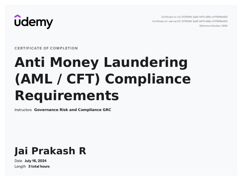 Jai Prakash R on LinkedIn: #compliance #aml #kyc #tradescreening # ... Jai Prakash R on LinkedIn: #compliance #aml #kyc #tradescreening # ...