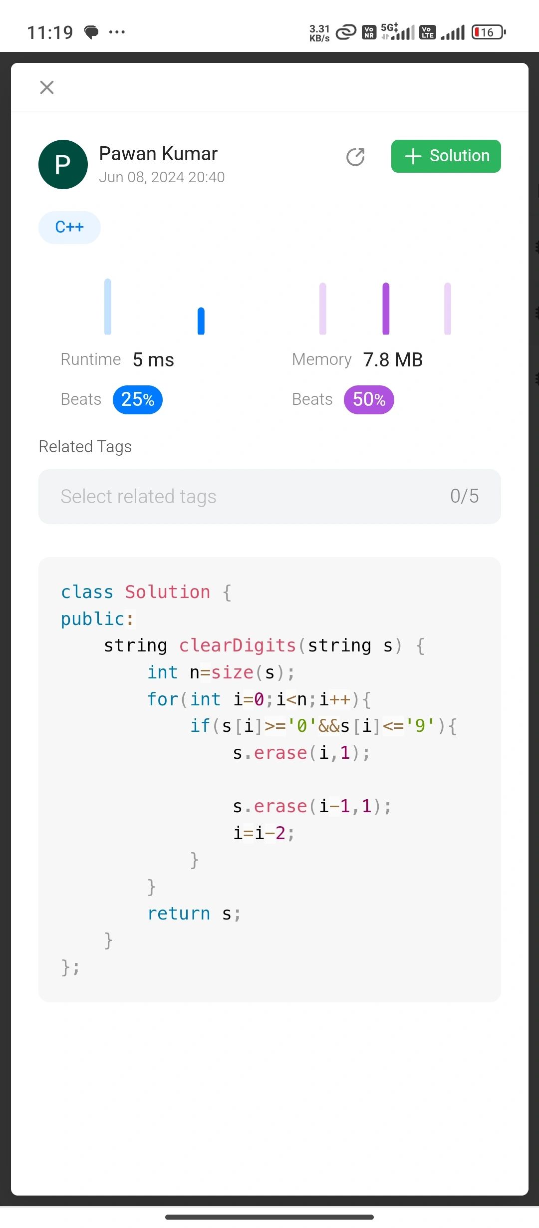 Pawan Kumar on LinkedIn: in leetcode biweekly contest #132, I solved 1 ... Pawan Kumar on LinkedIn: in leetcode biweekly contest #132, I solved 1 ...