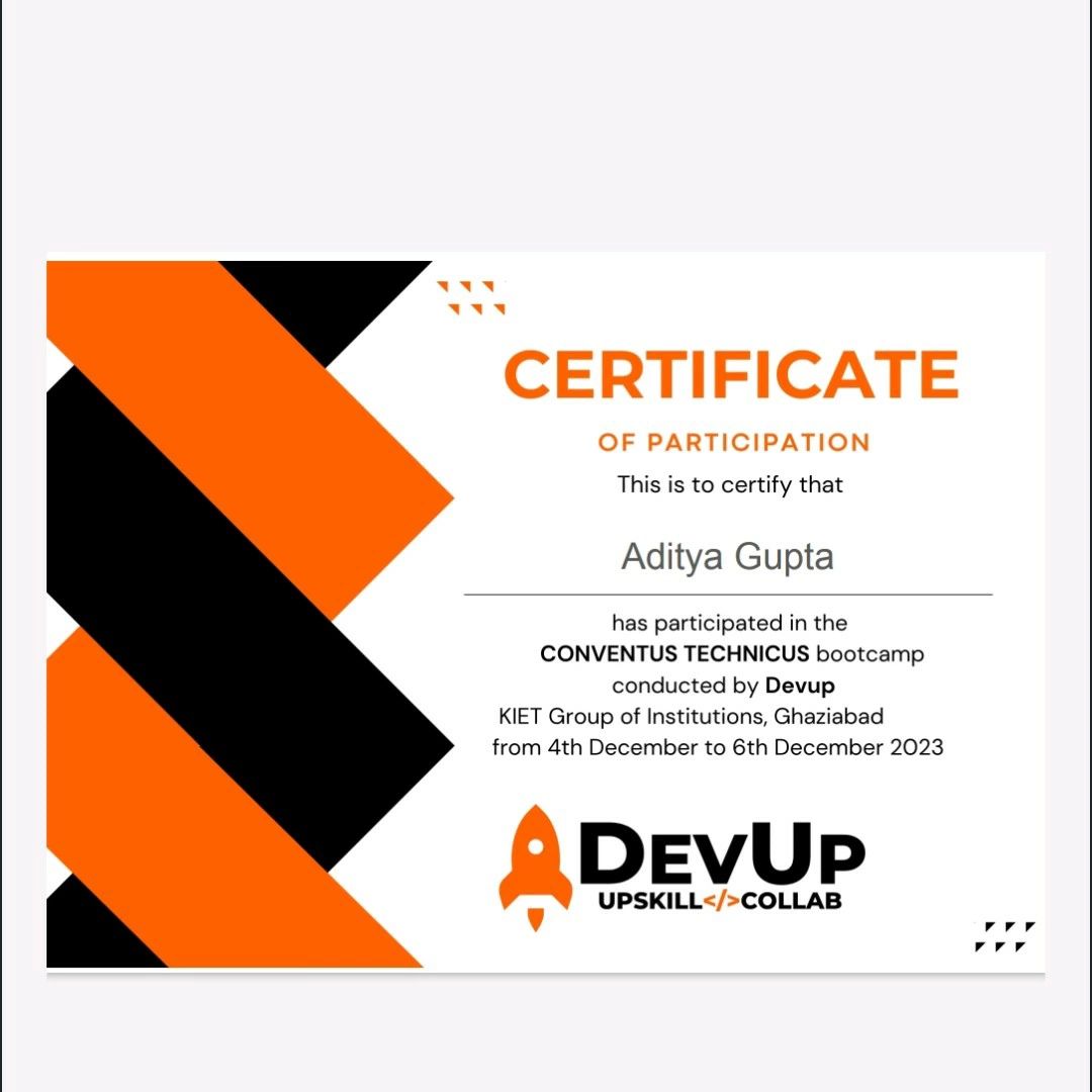 Aditya Gupta on LinkedIn: first web development certificate Aditya Gupta on LinkedIn: first web development certificate