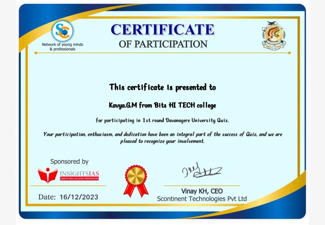 Kavya. G.M. posted on LinkedIn Kavya. G.M. posted on LinkedIn