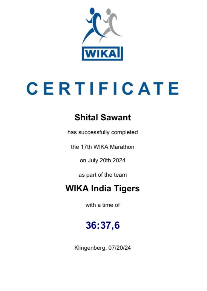 Shital Sawant on LinkedIn: #wikaindia #staffelmarathon #opportunity # ... Shital Sawant on LinkedIn: #wikaindia #staffelmarathon #opportunity # ...