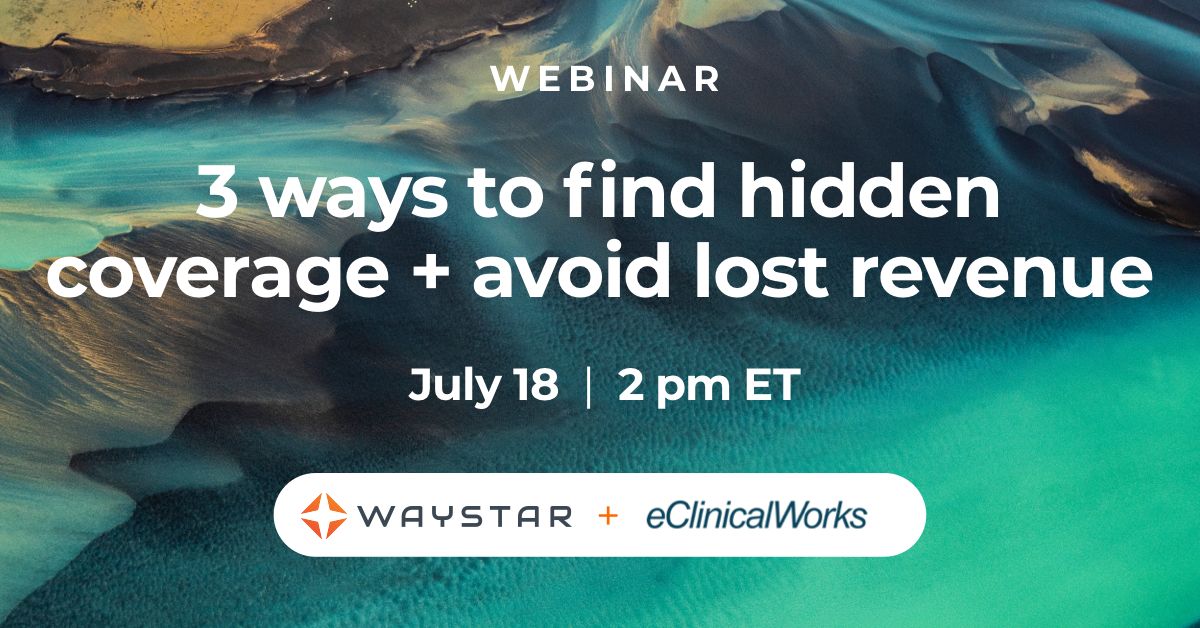 Waystar on LinkedIn: WEBINAR: Cracking the hidden-coverage code Waystar on LinkedIn: WEBINAR: Cracking the hidden-coverage code