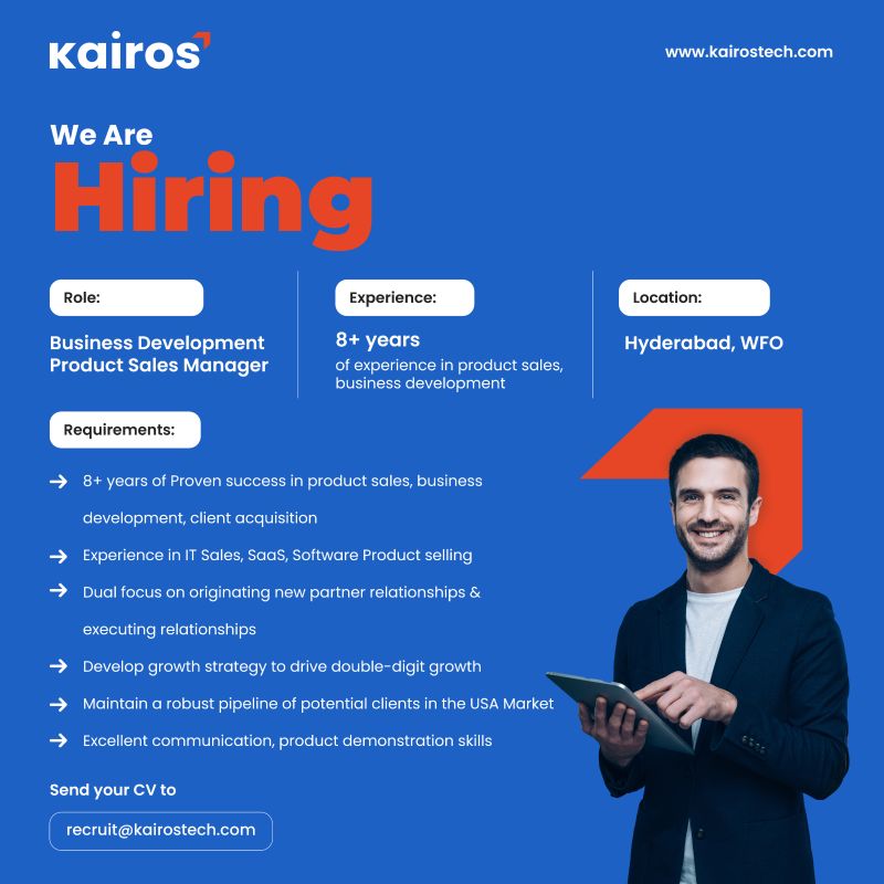 Kairos Technologies on LinkedIn: #kairostech #hiring #lifeatkairos Kairos Technologies on LinkedIn: #kairostech #hiring #lifeatkairos