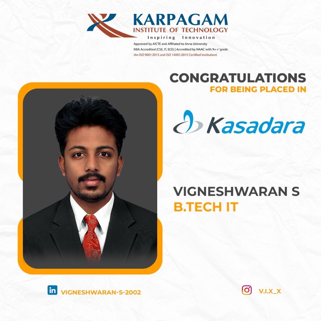 Vigneshwaran s posted on LinkedIn Vigneshwaran s posted on LinkedIn