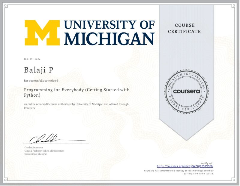 Balaji P on LinkedIn: #python #pythondevelopers Balaji P on LinkedIn: #python #pythondevelopers