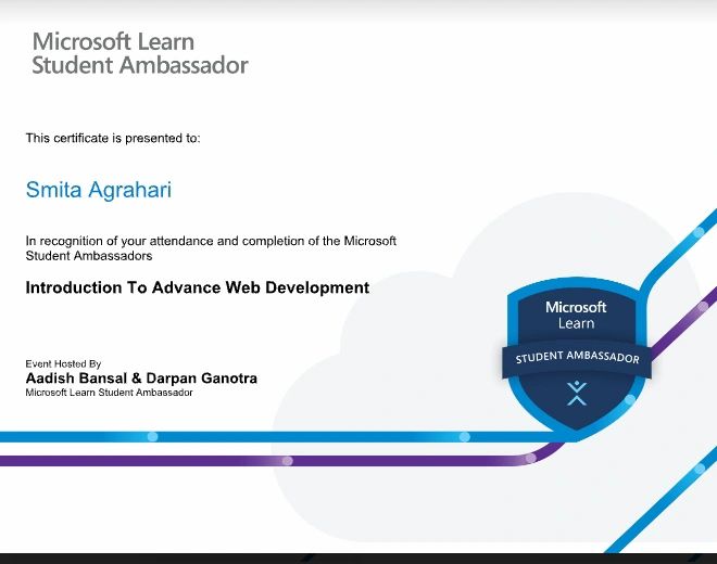 Smita Agrahari on LinkedIn: #azurestaticweb #microsoftcertification # ... Smita Agrahari on LinkedIn: #azurestaticweb #microsoftcertification # ...