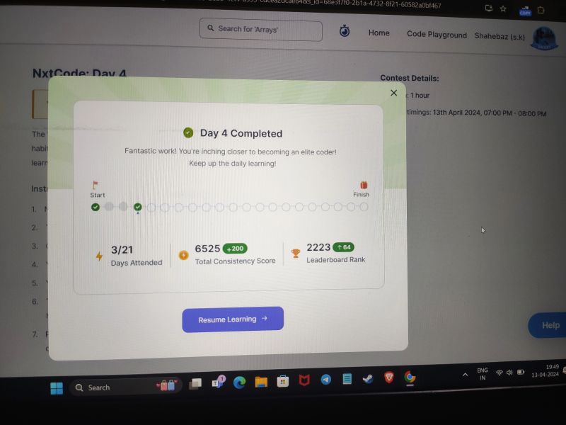 Shahebaz Shaikh on LinkedIn: #nxtcode #iamcodingdaily # ... Shahebaz Shaikh on LinkedIn: #nxtcode #iamcodingdaily # ...