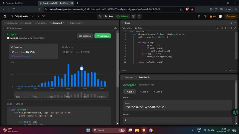 Rajesh Kanna on LinkedIn: #100daysofleetcode #pythonprogramming # ... Rajesh Kanna on LinkedIn: #100daysofleetcode #pythonprogramming # ...