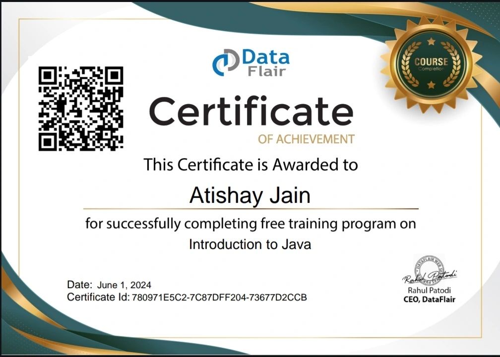 Atishay Jain on LinkedIn: #learning #java #programming #dataflair # ... Atishay Jain on LinkedIn: #learning #java #programming #dataflair # ...