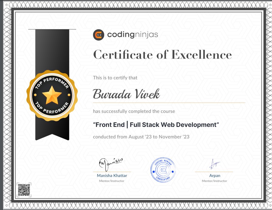 Vivek Burada on LinkedIn: #webdevelopment #frontend #coding #codingninjas Vivek Burada on LinkedIn: #webdevelopment #frontend #coding #codingninjas