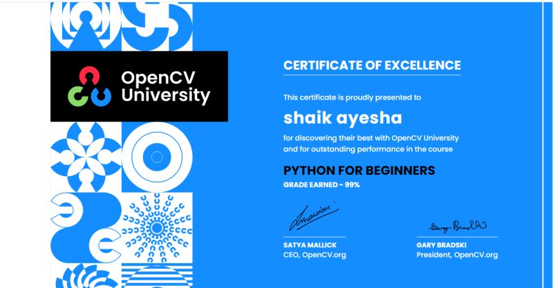 Shaik Ayesha on LinkedIn: #opencv #python #computervision # ... Shaik Ayesha on LinkedIn: #opencv #python #computervision # ...
