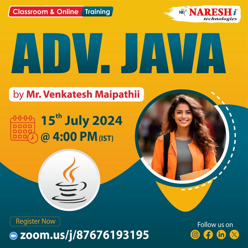Naresh i Technologies on LinkedIn: #fullstackjava #corejava #java # ... Naresh i Technologies on LinkedIn: #fullstackjava #corejava #java # ...