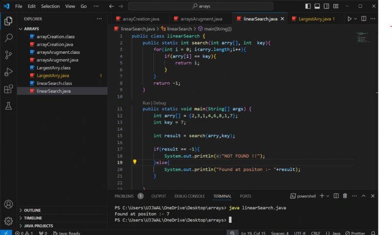 ujjwal pal on LinkedIn: #java #dsa #arrays #day1 #learninginprogress ujjwal pal on LinkedIn: #java #dsa #arrays #day1 #learninginprogress