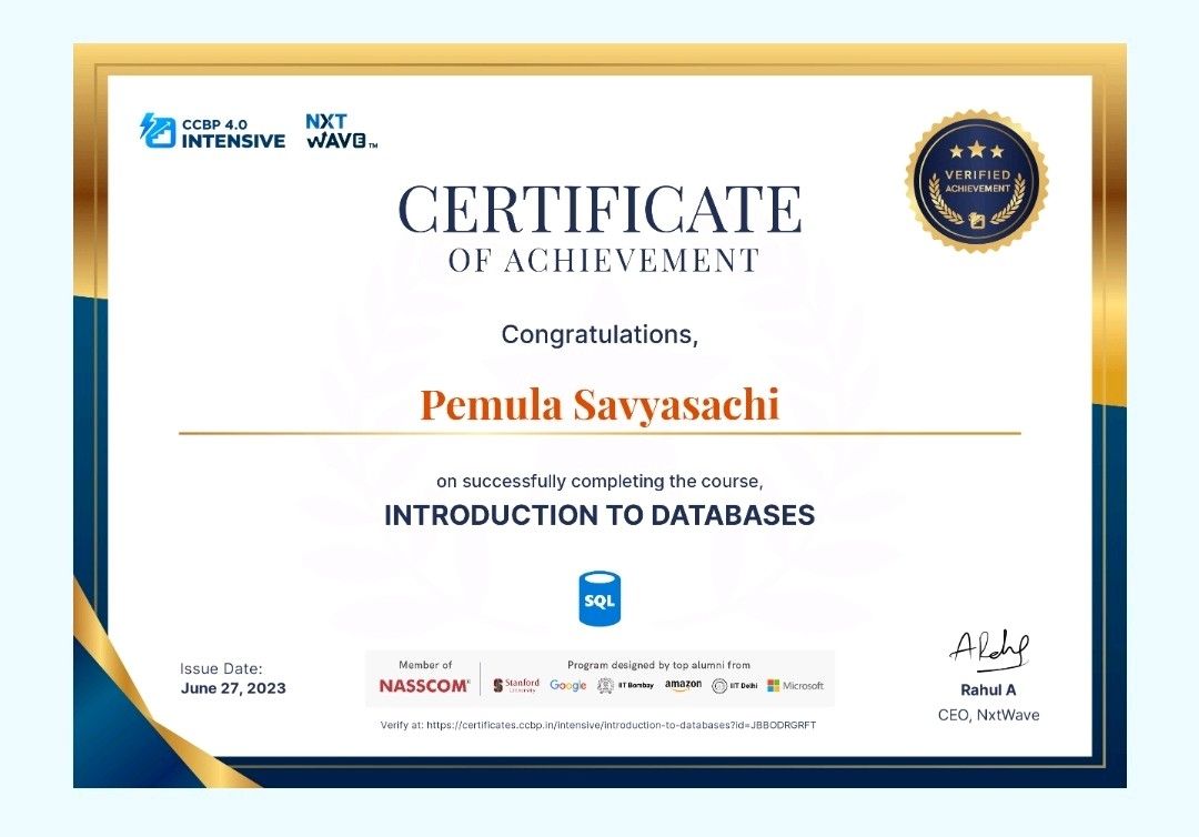 savyasachi pemula on LinkedIn: #sqlcertification #dataanalysis # ... savyasachi pemula on LinkedIn: #sqlcertification #dataanalysis # ...