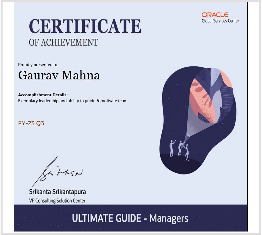 Gaurav Mahna on LinkedIn: #oracle #leadership #oraclecloud | 47 comments Gaurav Mahna on LinkedIn: #oracle #leadership #oraclecloud | 47 comments