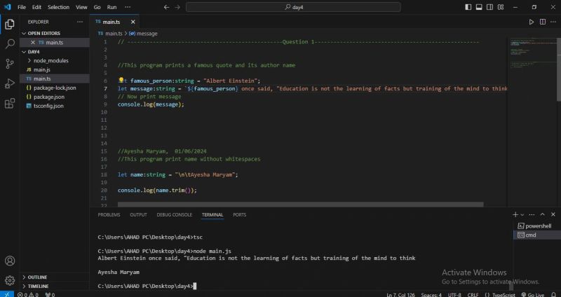 Ayesha Maryam on LinkedIn: #100daysofcodingchallenge #day4 #coding # ... Ayesha Maryam on LinkedIn: #100daysofcodingchallenge #day4 #coding # ...