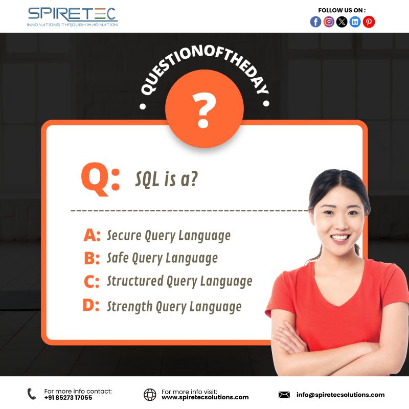 SpireTec Solutions on LinkedIn: #questionoftheday #sql #programming # ... SpireTec Solutions on LinkedIn: #questionoftheday #sql #programming # ...