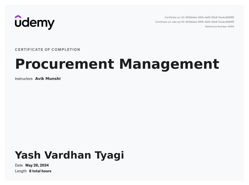 Yash Vardhan Tyagi on LinkedIn: I'm happy to share that I have obtained ... Yash Vardhan Tyagi on LinkedIn: I'm happy to share that I have obtained ...