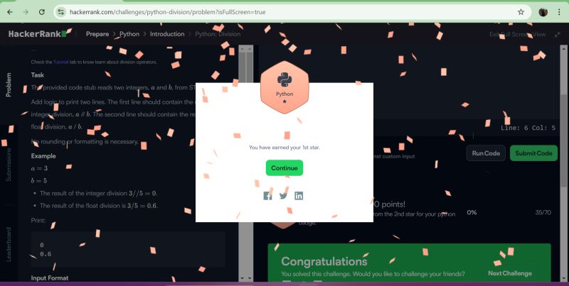AKSHAYA P on LinkedIn: #coding #problemsolving #hackerrank #learning # ... AKSHAYA P on LinkedIn: #coding #problemsolving #hackerrank #learning # ...