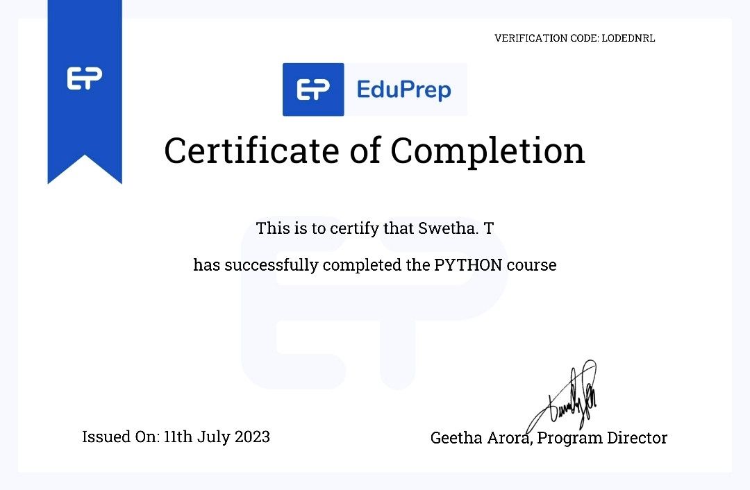 Swetha T on LinkedIn: #pythonprogramming #numpy #functions #array # ... Swetha T on LinkedIn: #pythonprogramming #numpy #functions #array # ...