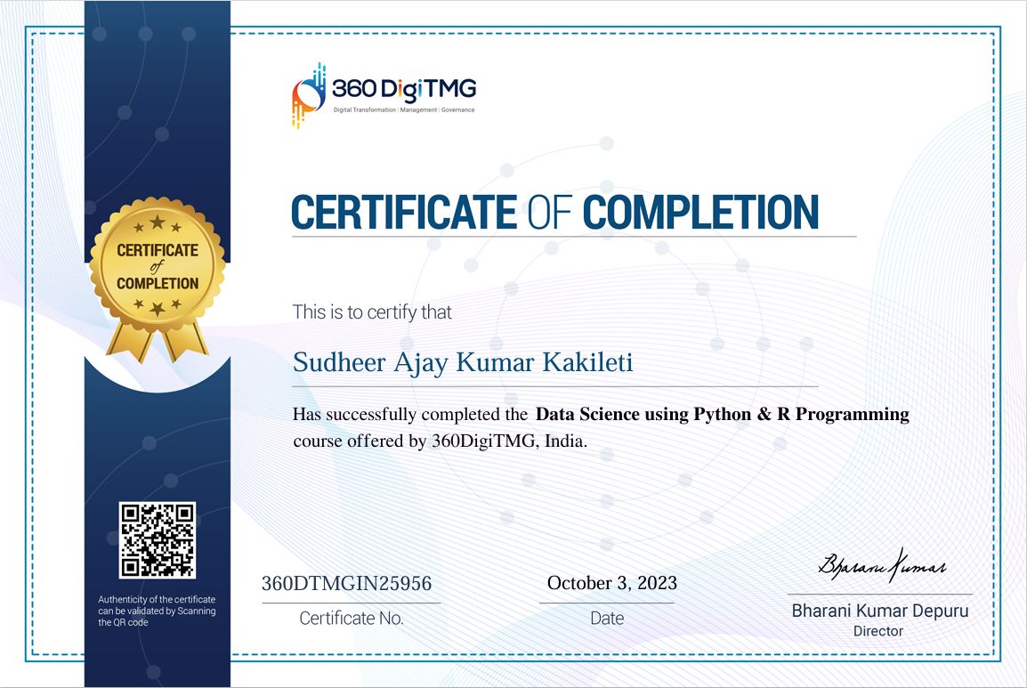 Sudheer Ajay Kumar Kakileti on LinkedIn: #datascience #python Sudheer Ajay Kumar Kakileti on LinkedIn: #datascience #python