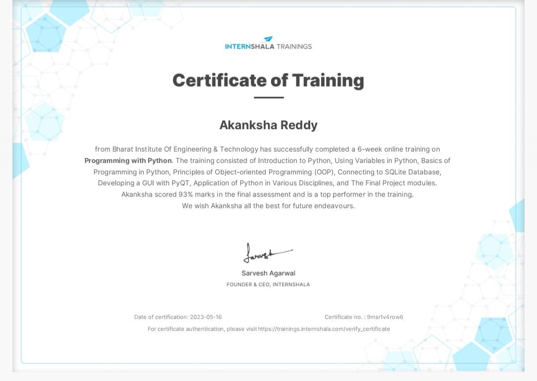 Akanksha Reddy on LinkedIn: #programming_with_python Akanksha Reddy on LinkedIn: #programming_with_python