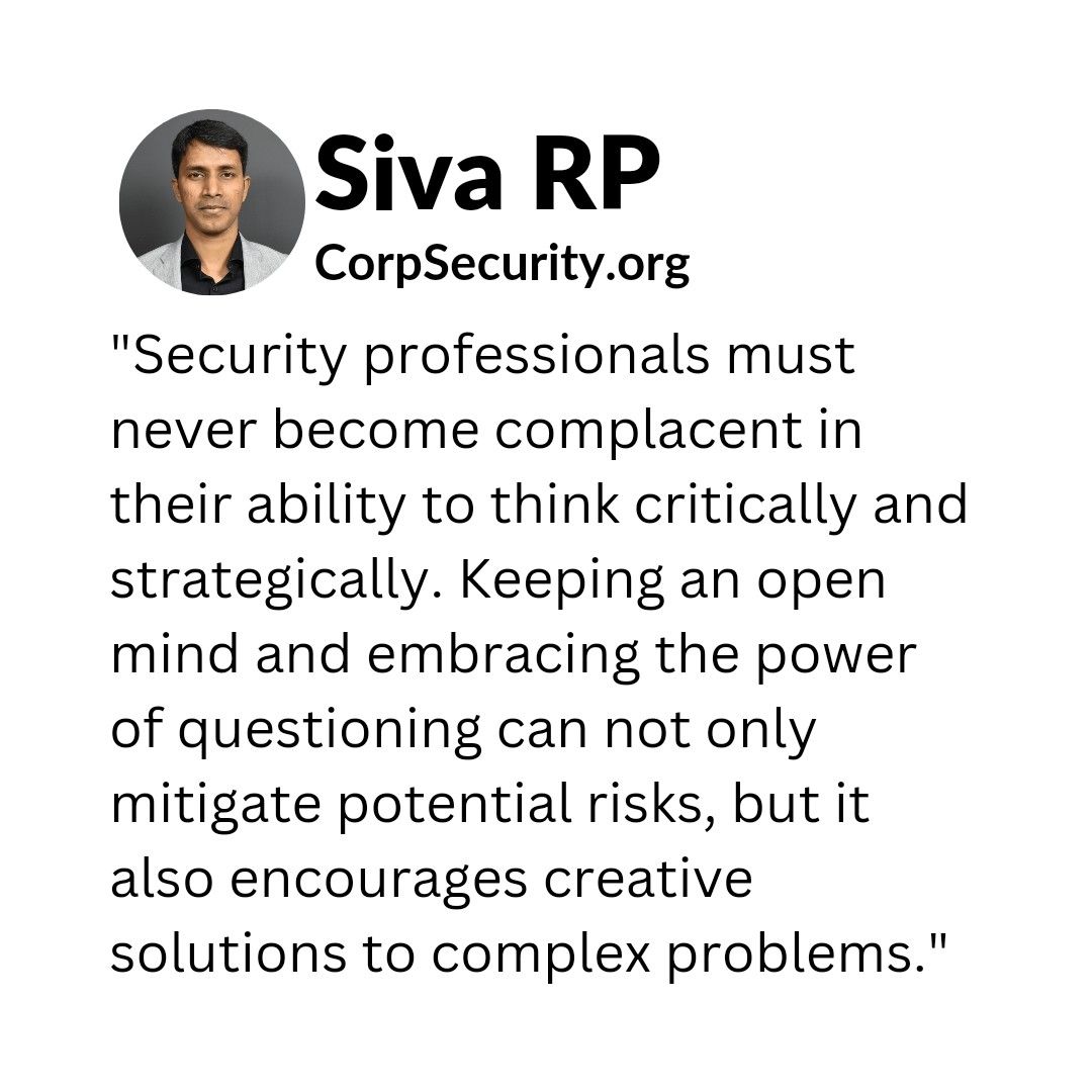 Siva RP, CSM®, CSS®, CSI®, CBCS® on LinkedIn: #securitymanagement # ... Siva RP, CSM®, CSS®, CSI®, CBCS® on LinkedIn: #securitymanagement # ...
